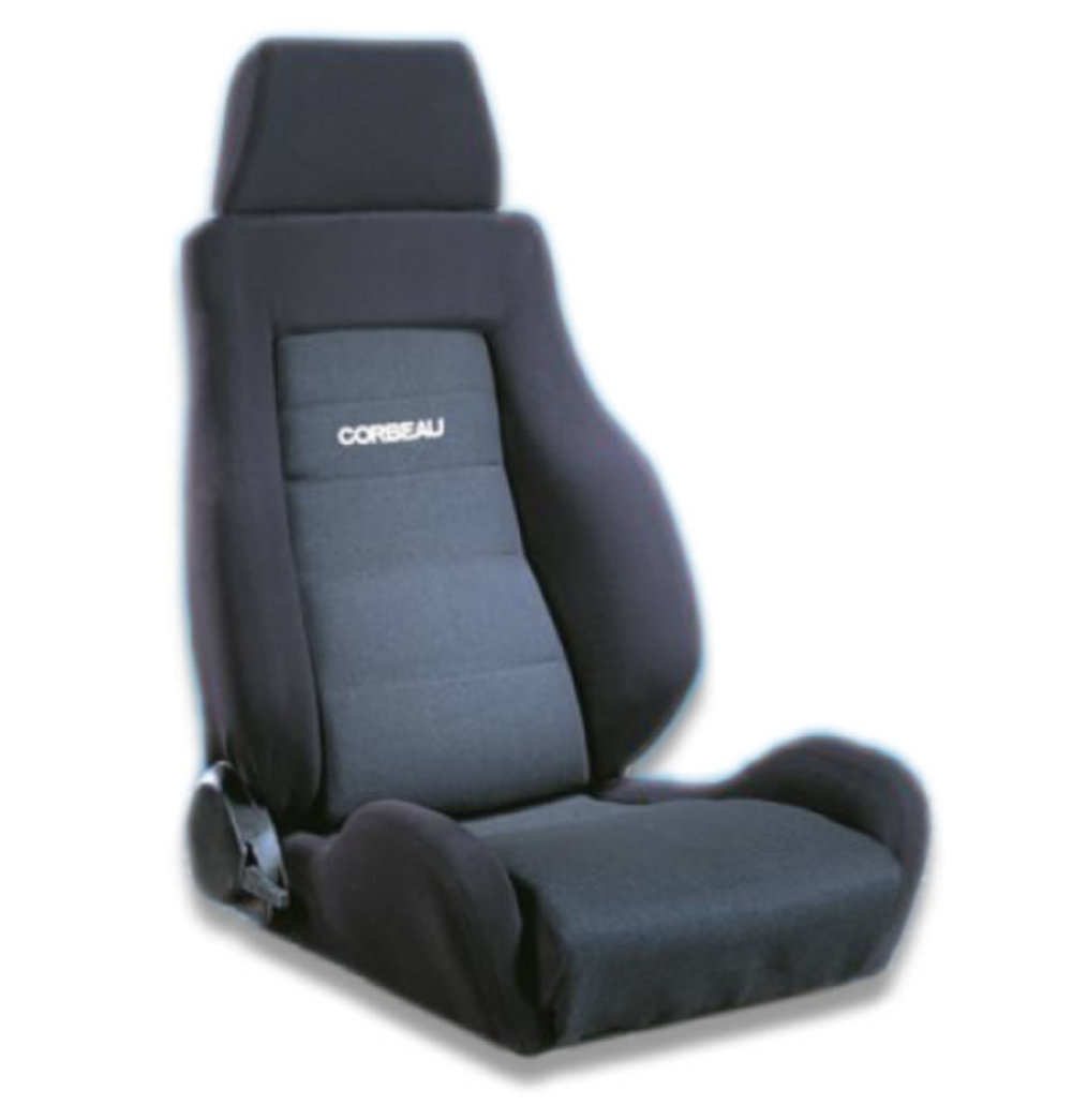 Corbeau Gts Classic / Retro Seat Range - Black Cloth 120301BLEFT Only £ ...